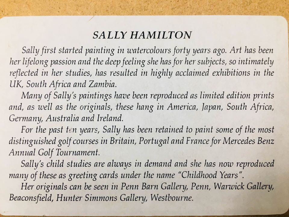 Watercolour by world renowned artist Sally Hamilton of "Donkeys" beaut ...